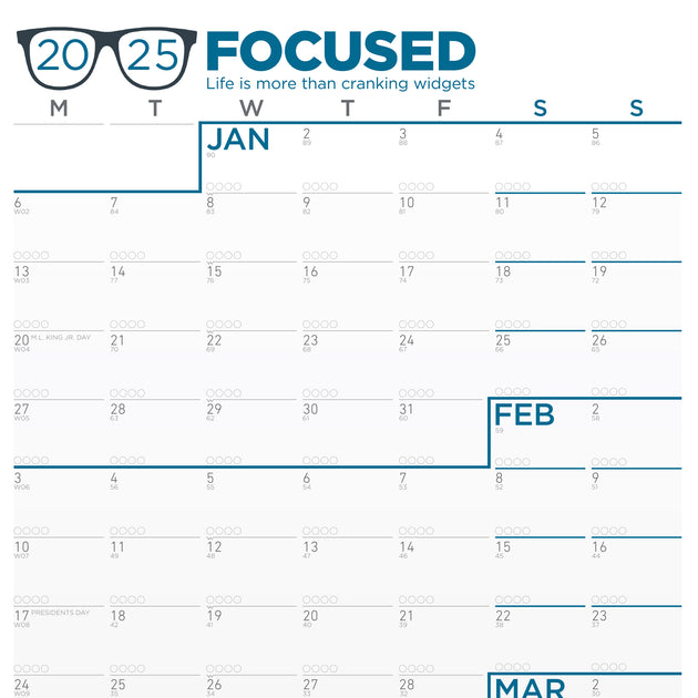 The FOCUSED Calendar – NeuYear.net