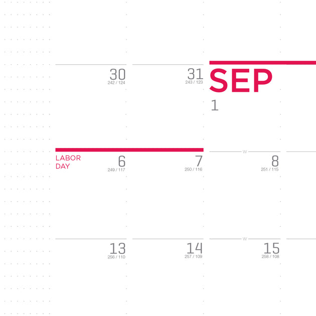 Giant Calendar, Monday First - 6ft x 3ft – NeuYear.net