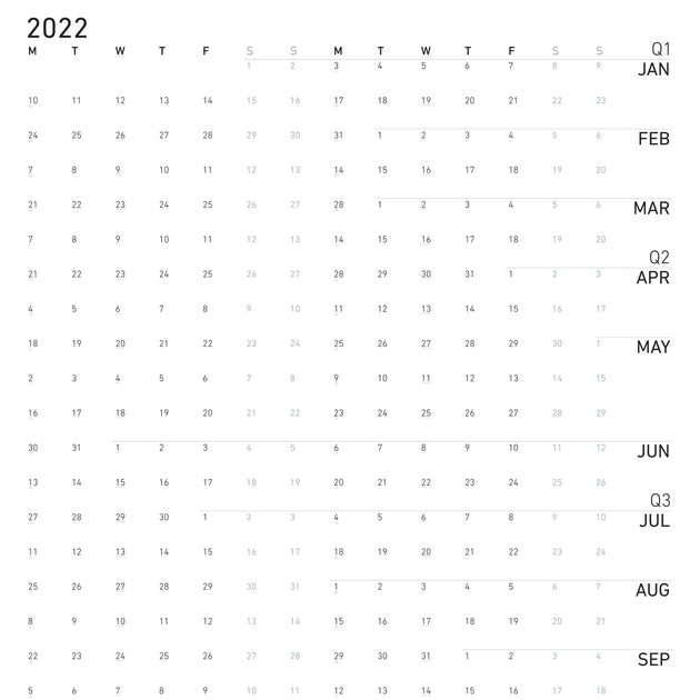 Beta Minimal Calendar – NeuYear.net