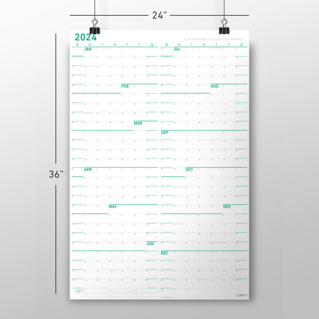 Large wall calendar 24x36 whole year planning – NeuYear.net